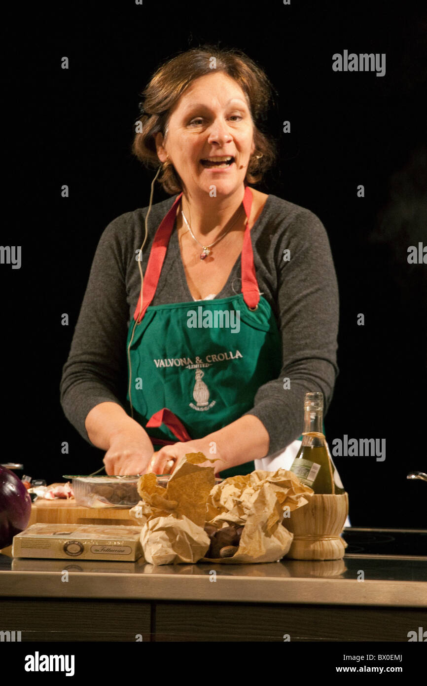 Chef, Mary Contini of Valvona and Crolla in Edinburgh gives a ...