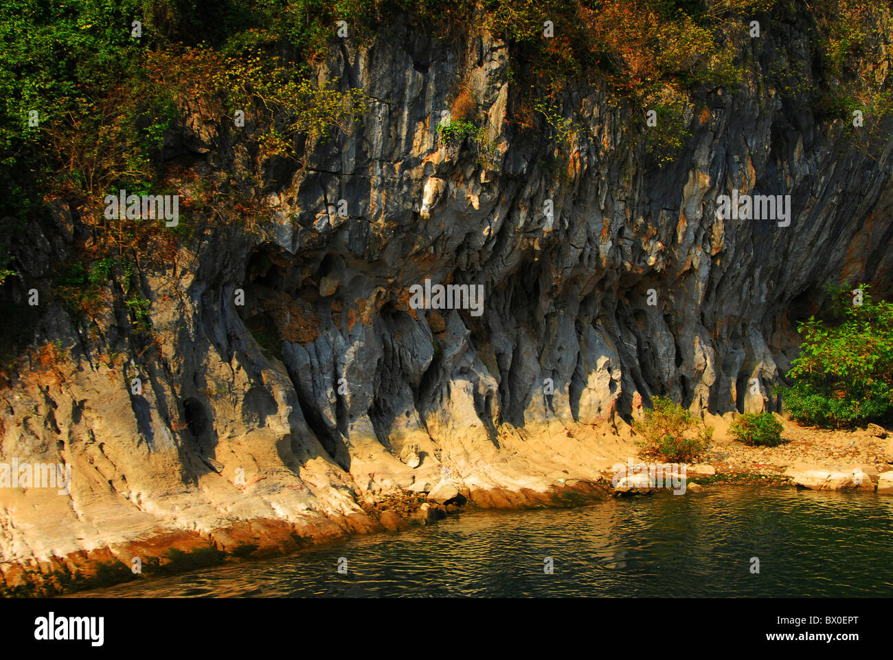 Dramatic rock formation, Li River, Guilin, Guangxi Province, China ...