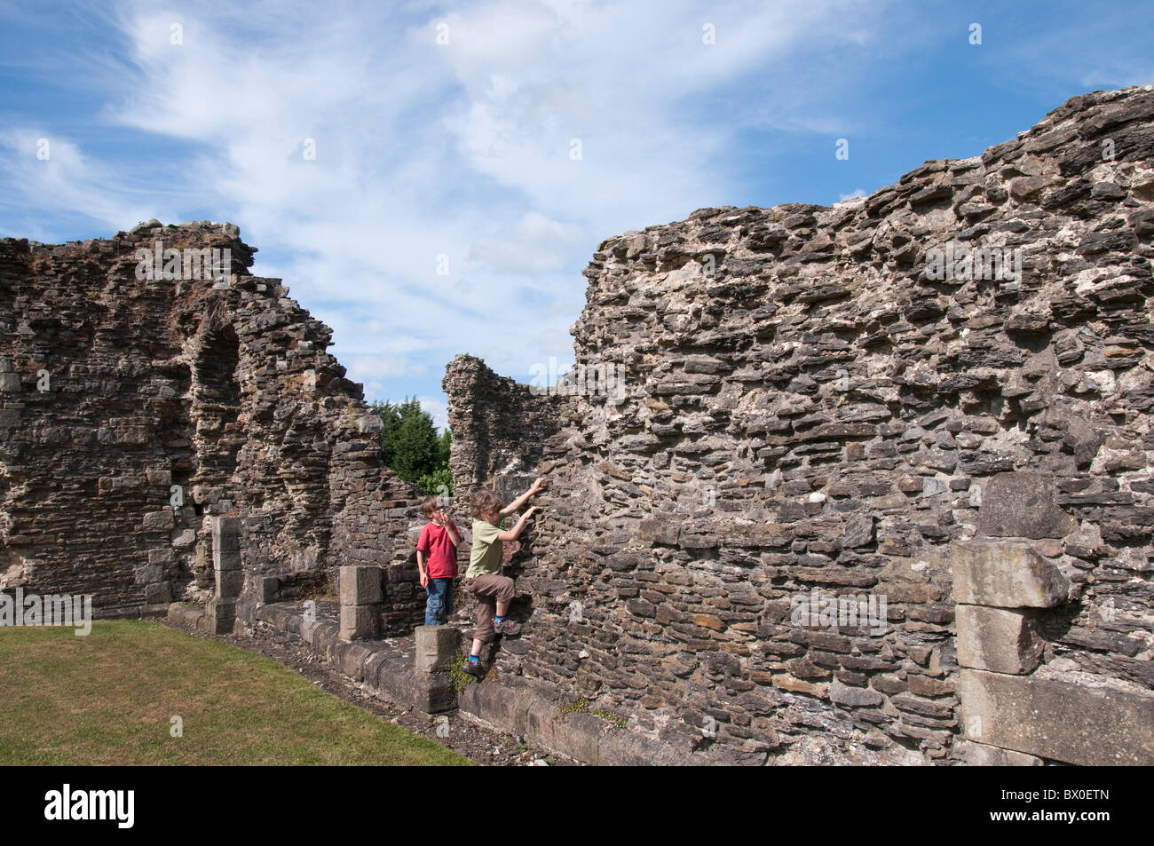 The Ruins of Sawley Abbey which was an abbey of Cistercian monks in the ...