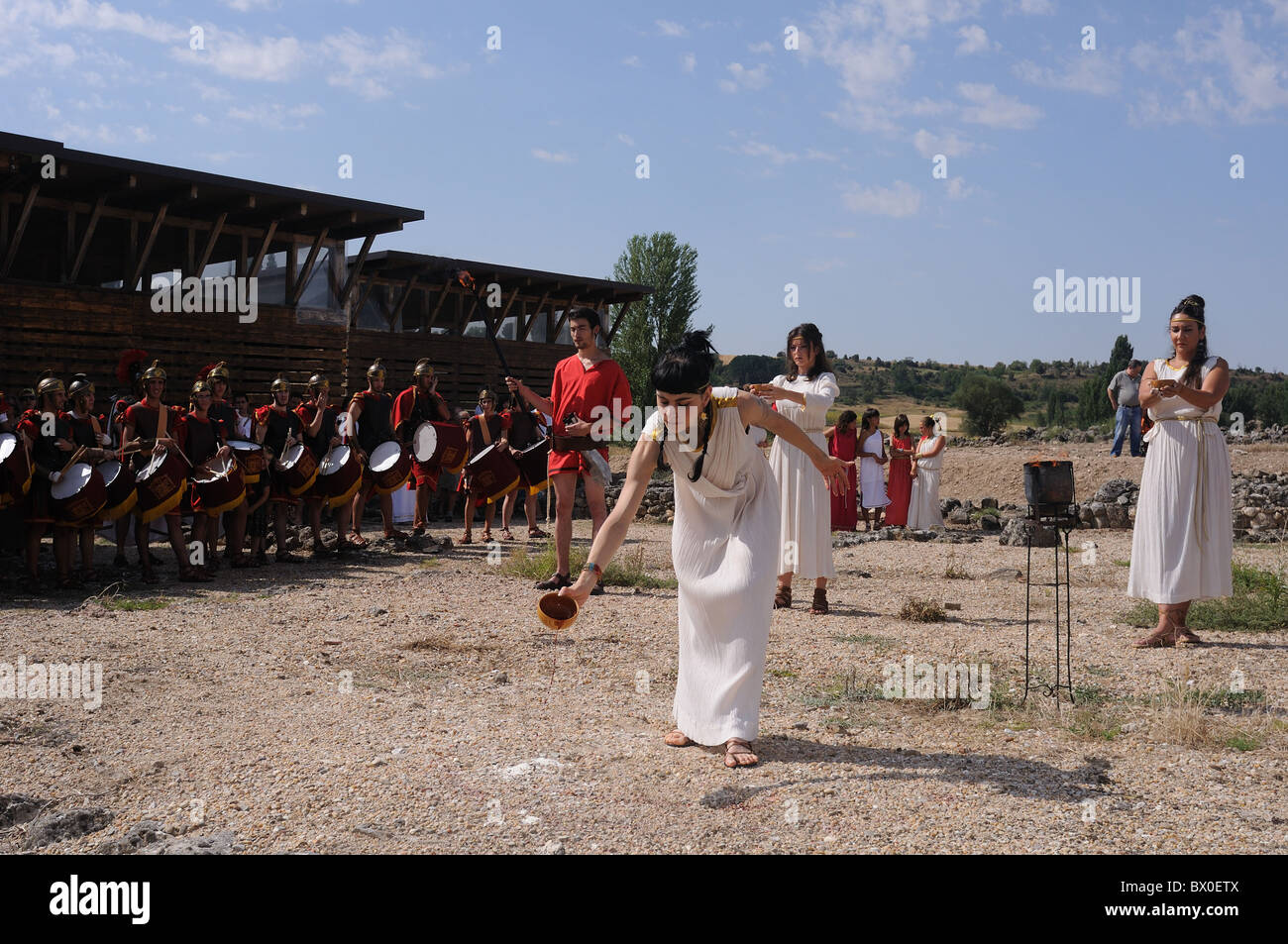Roman festival of the " God Bacchus " Invocation ceremony BAÑOS DE ...