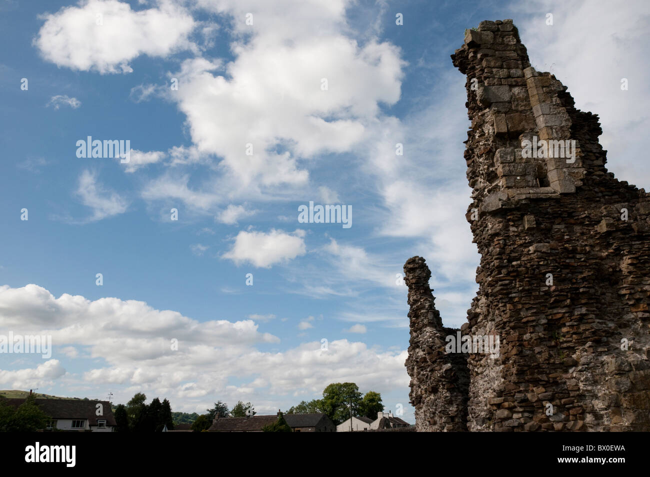 The Ruins of Sawley Abbey which was an abbey of Cistercian monks in the ...