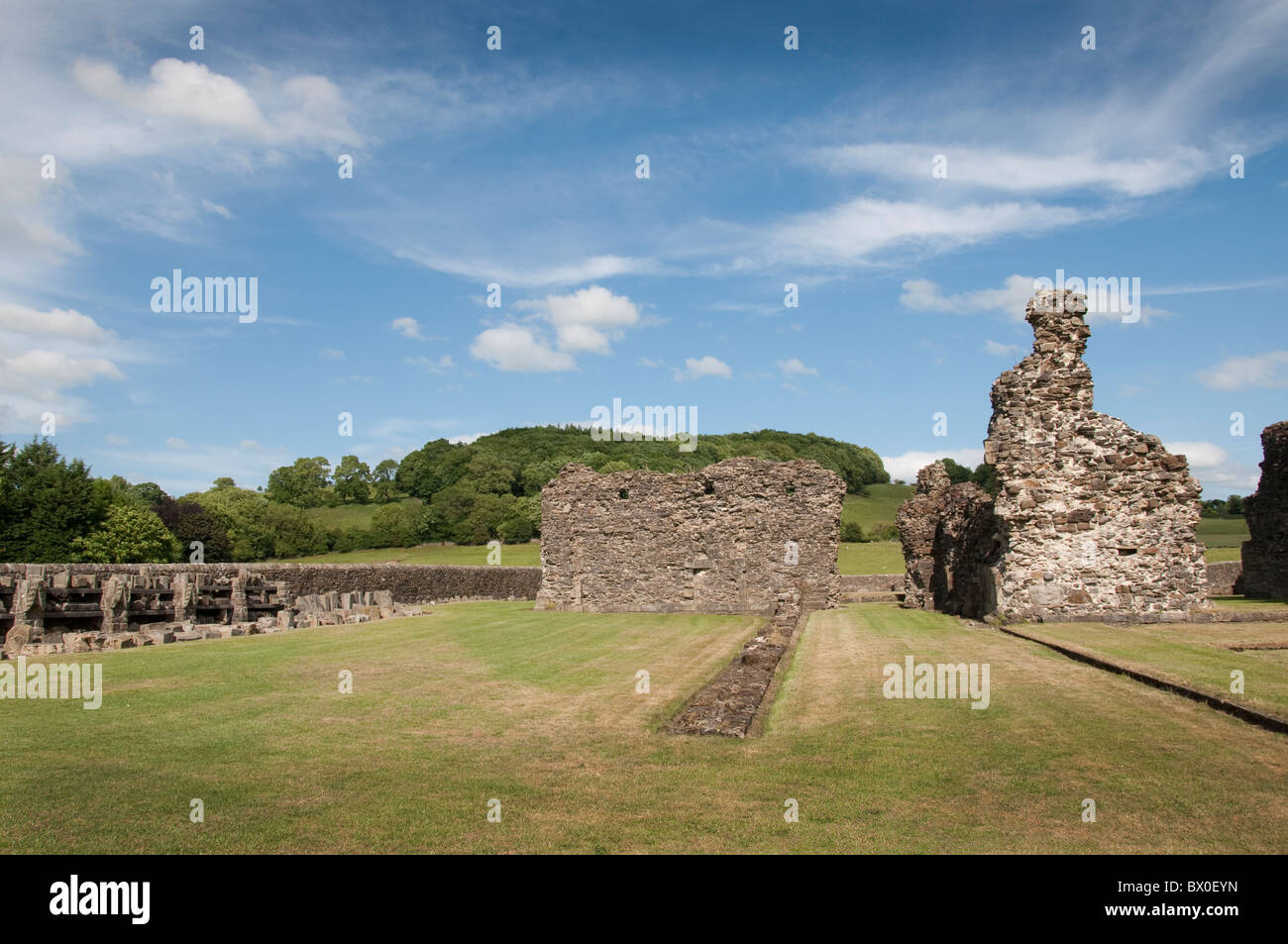 The Ruins of Sawley Abbey which was an abbey of Cistercian monks in the ...