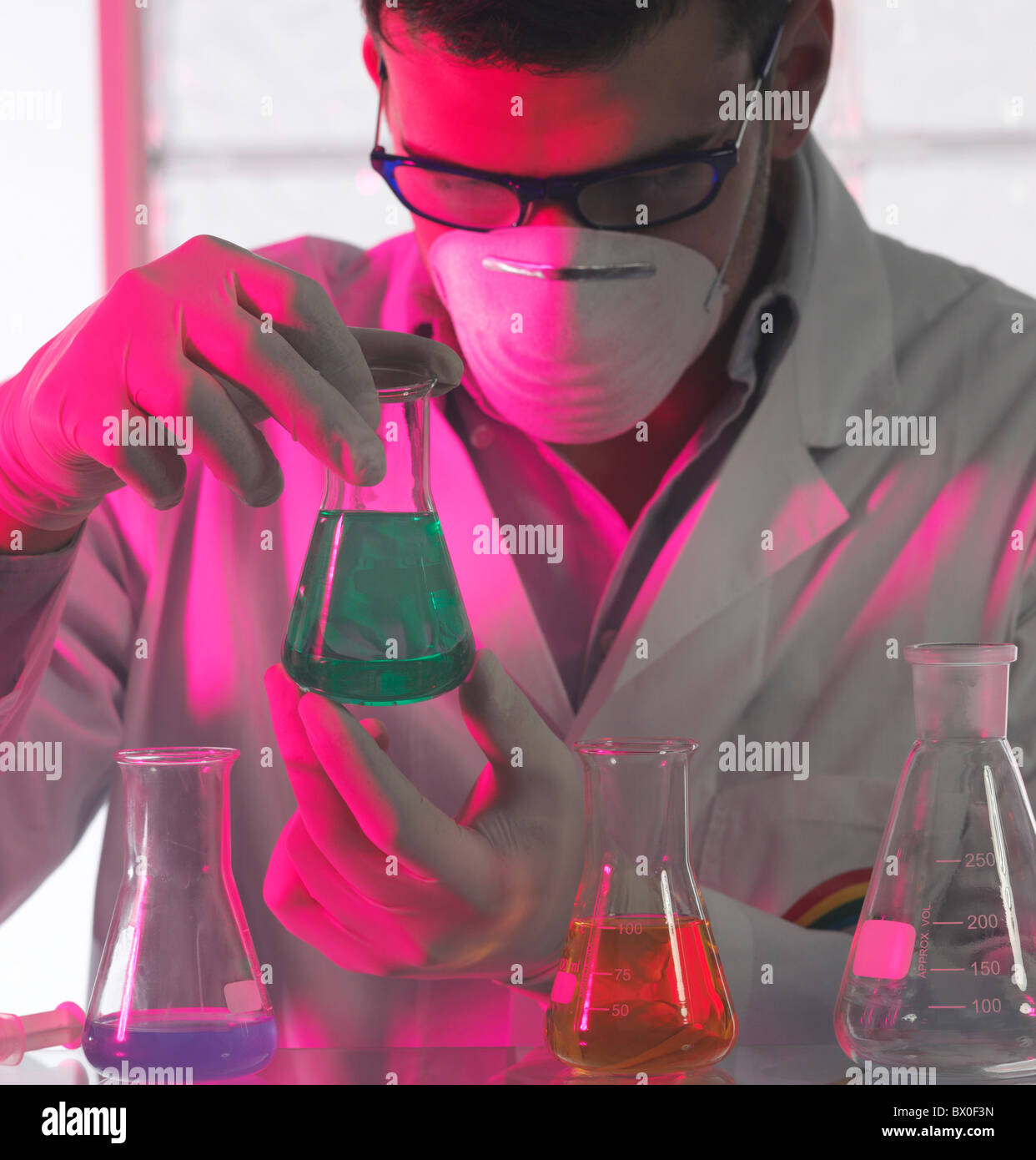 young man scientist in chemistry Stock Photo - Alamy