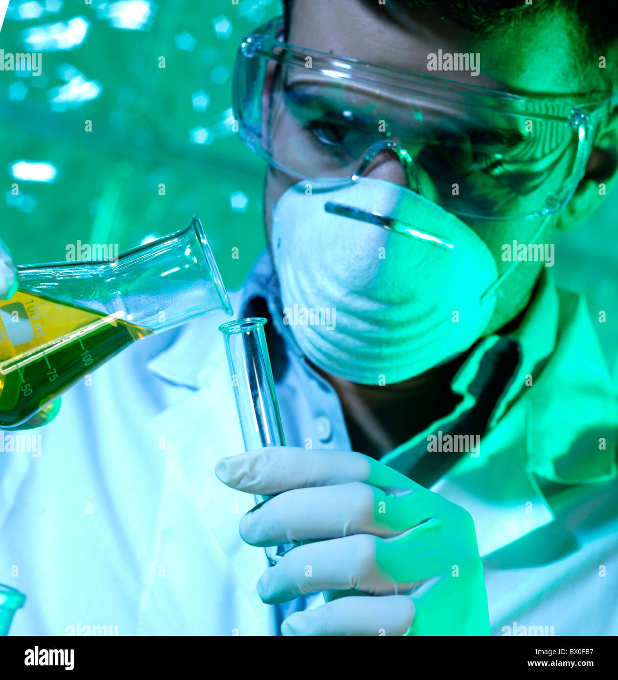 Young man scientist in chemistry Stock Photo - Alamy