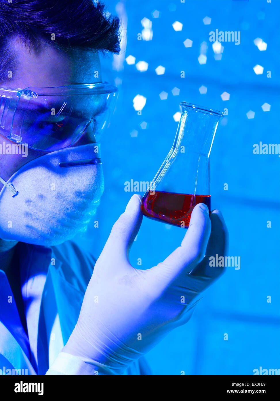Young man scientist in chemistry Stock Photo - Alamy