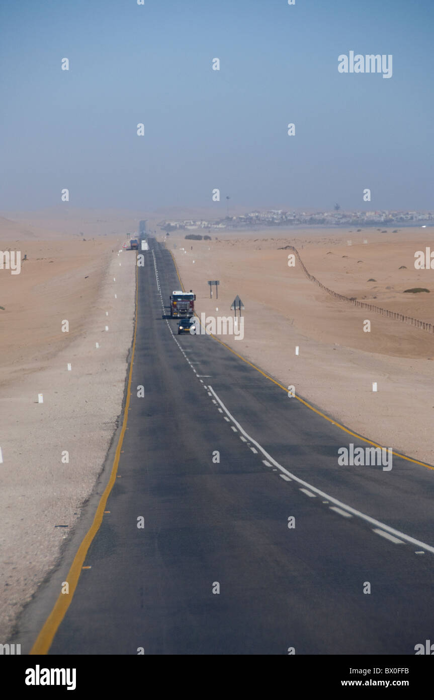 Africa, Namibia, Walvis Bay. Roadside view between Walvis Bay ...