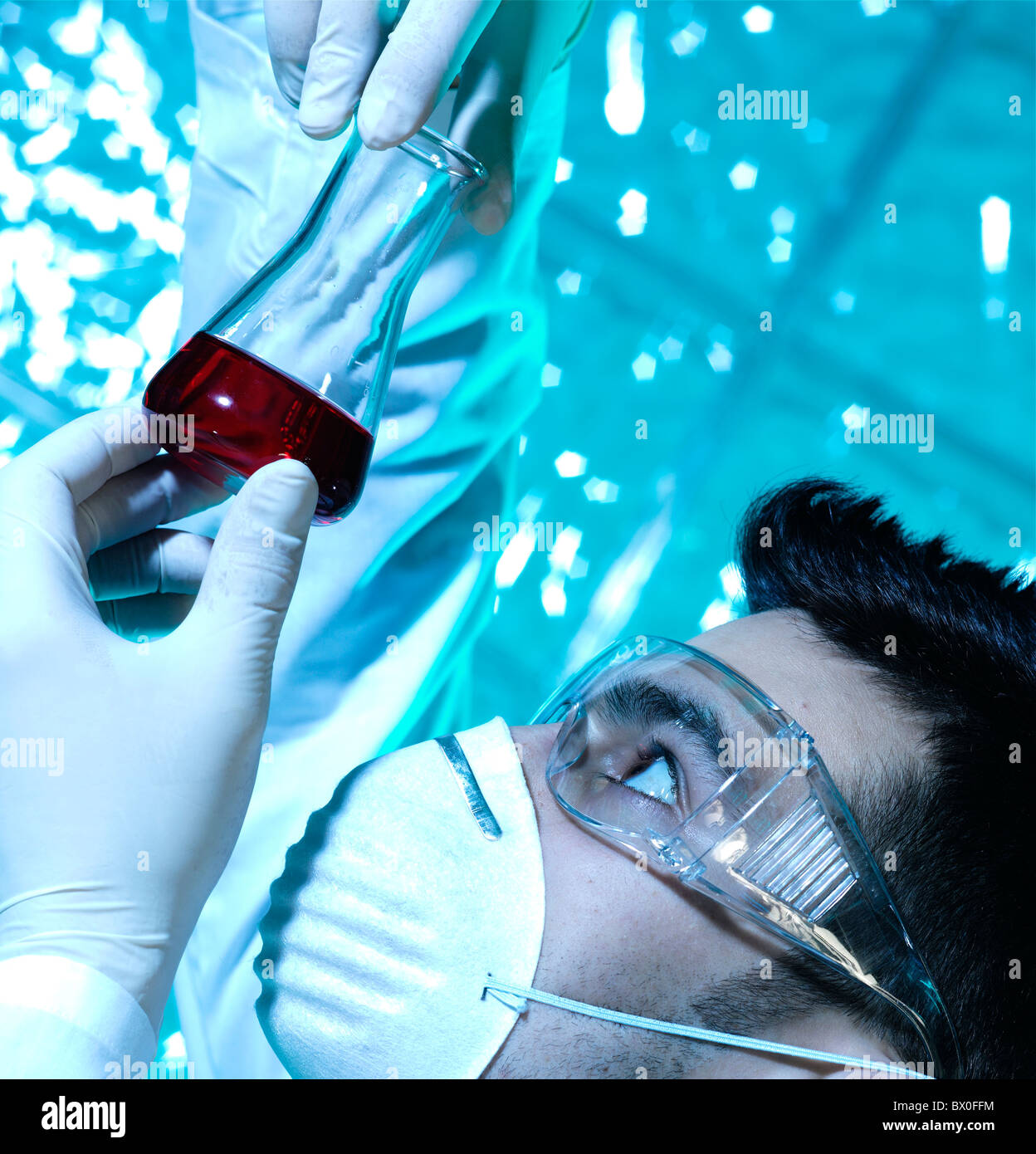 Young man scientist in chemistry Stock Photo - Alamy