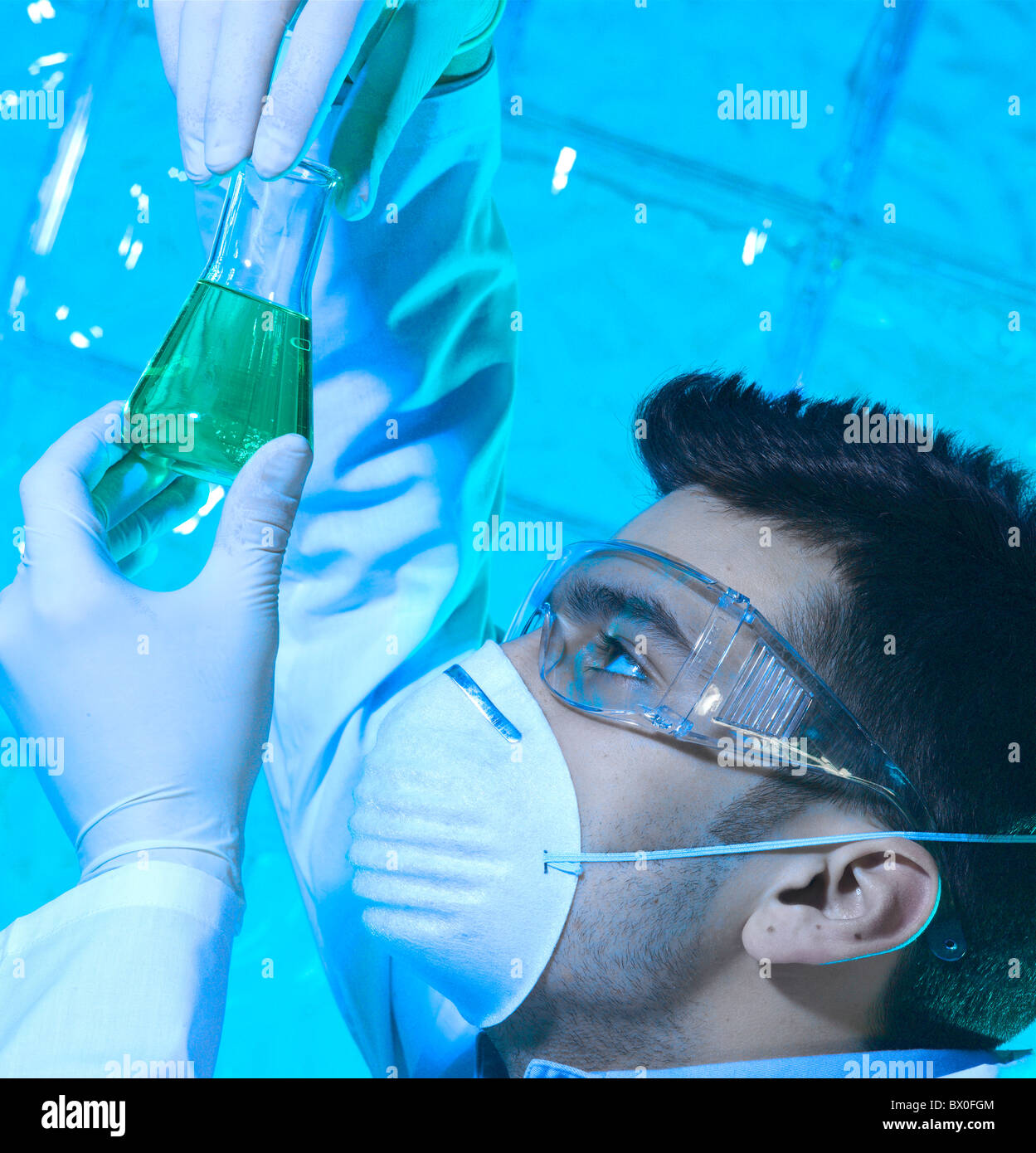 Young man scientist in chemistry Stock Photo - Alamy