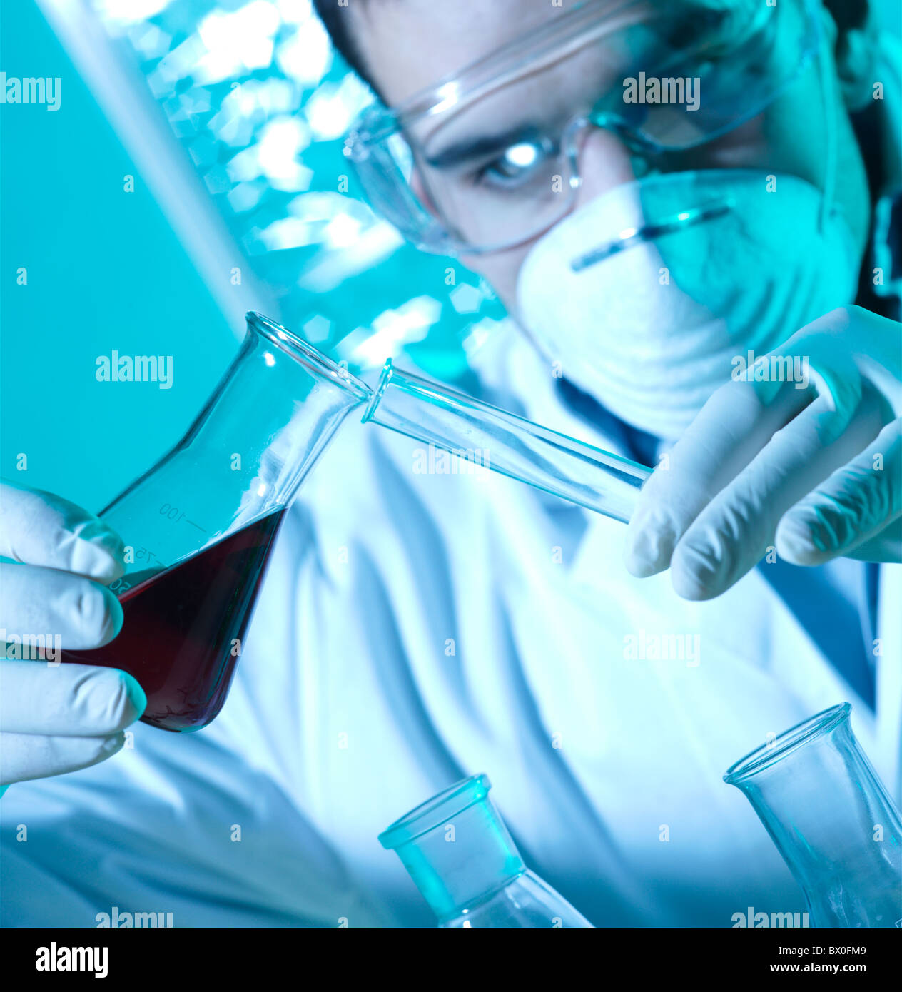 Young man scientist in chemistry Stock Photo - Alamy