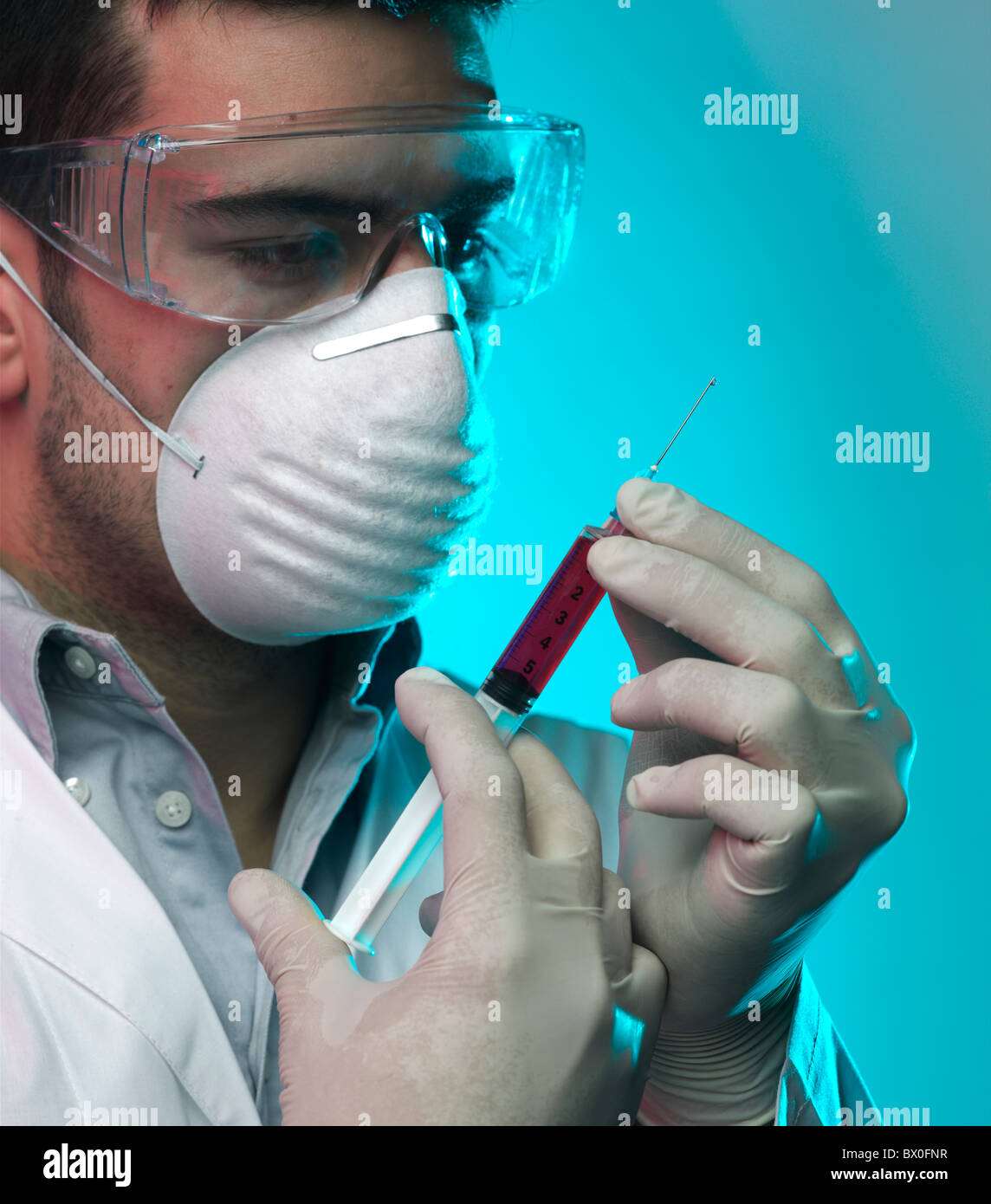 Young man scientist in chemistry Stock Photo - Alamy