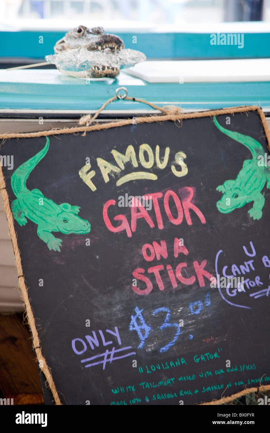Cooked Alligator On A Stick