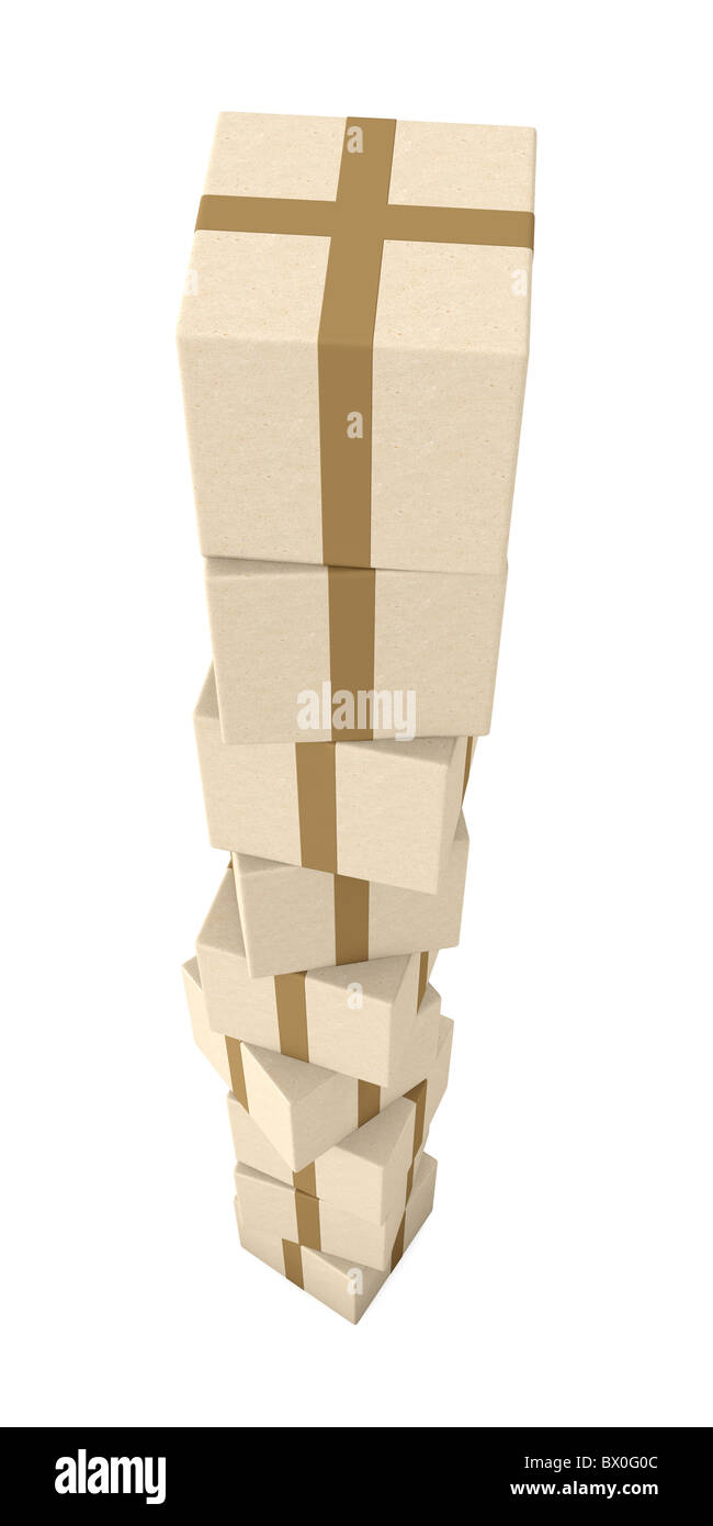 Stack of boxes Stock Photo - Alamy