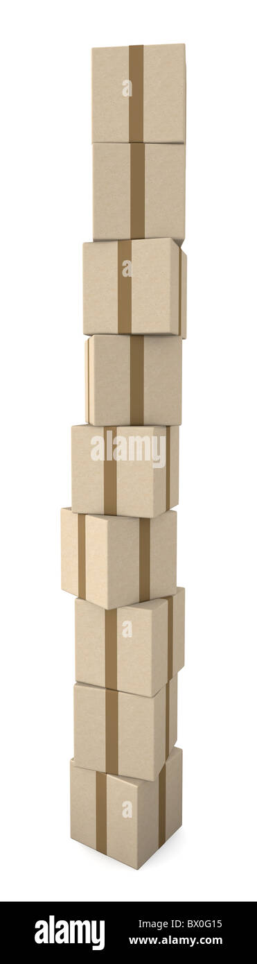Stack of boxes Stock Photo - Alamy