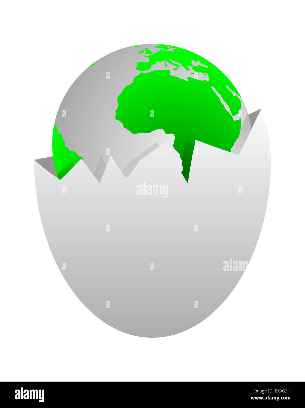 World in egg shell Stock Photo - Alamy