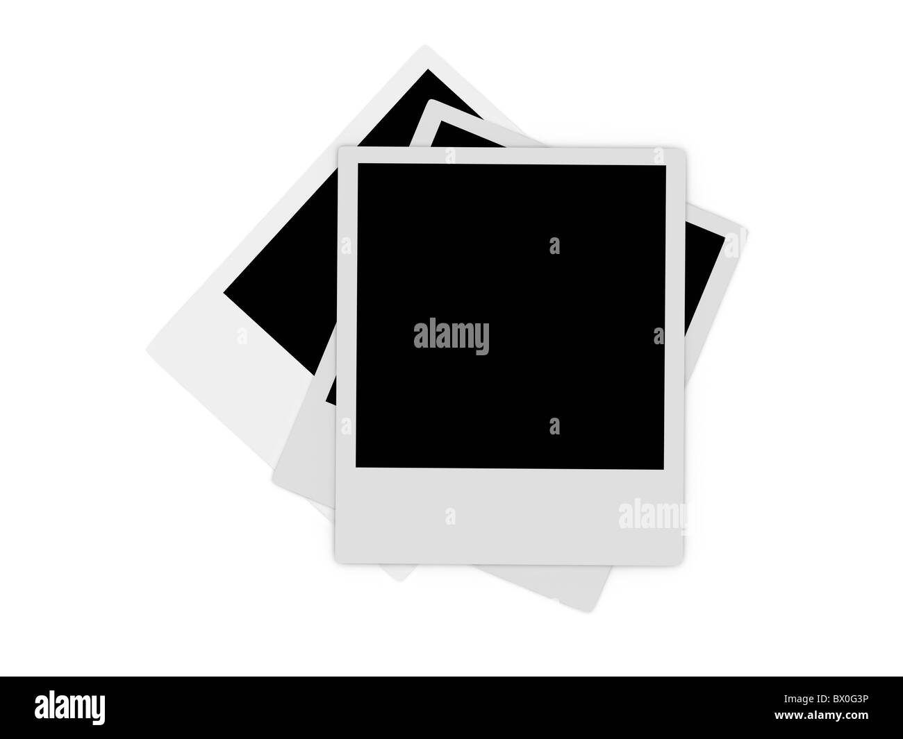 Classic picture frames of instant image cameras Stock Photo - Alamy