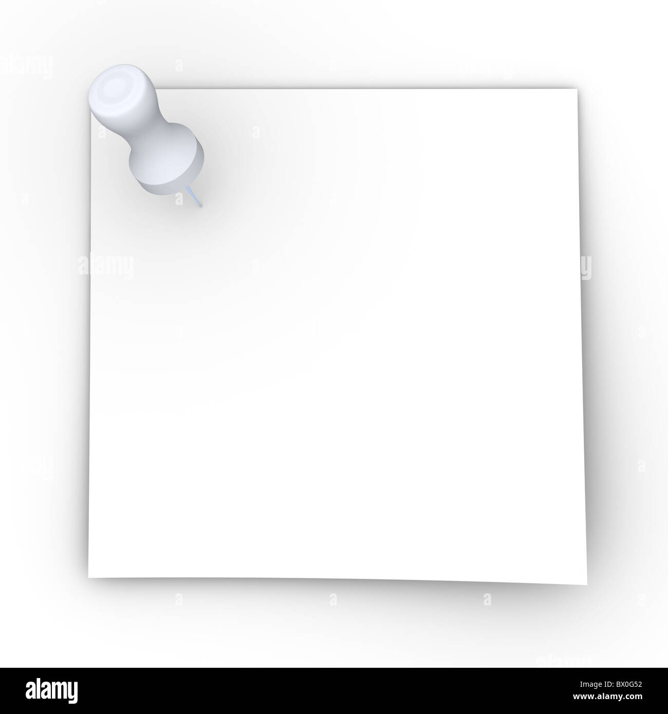 Blank pinned note Stock Photo - Alamy