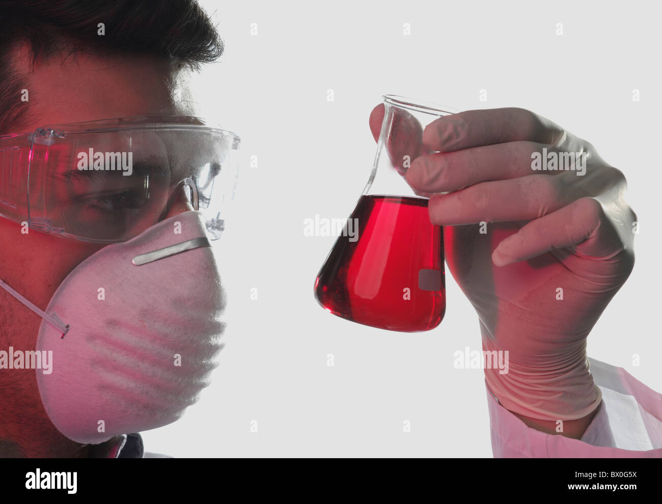 Young man scientist in chemistry Stock Photo - Alamy