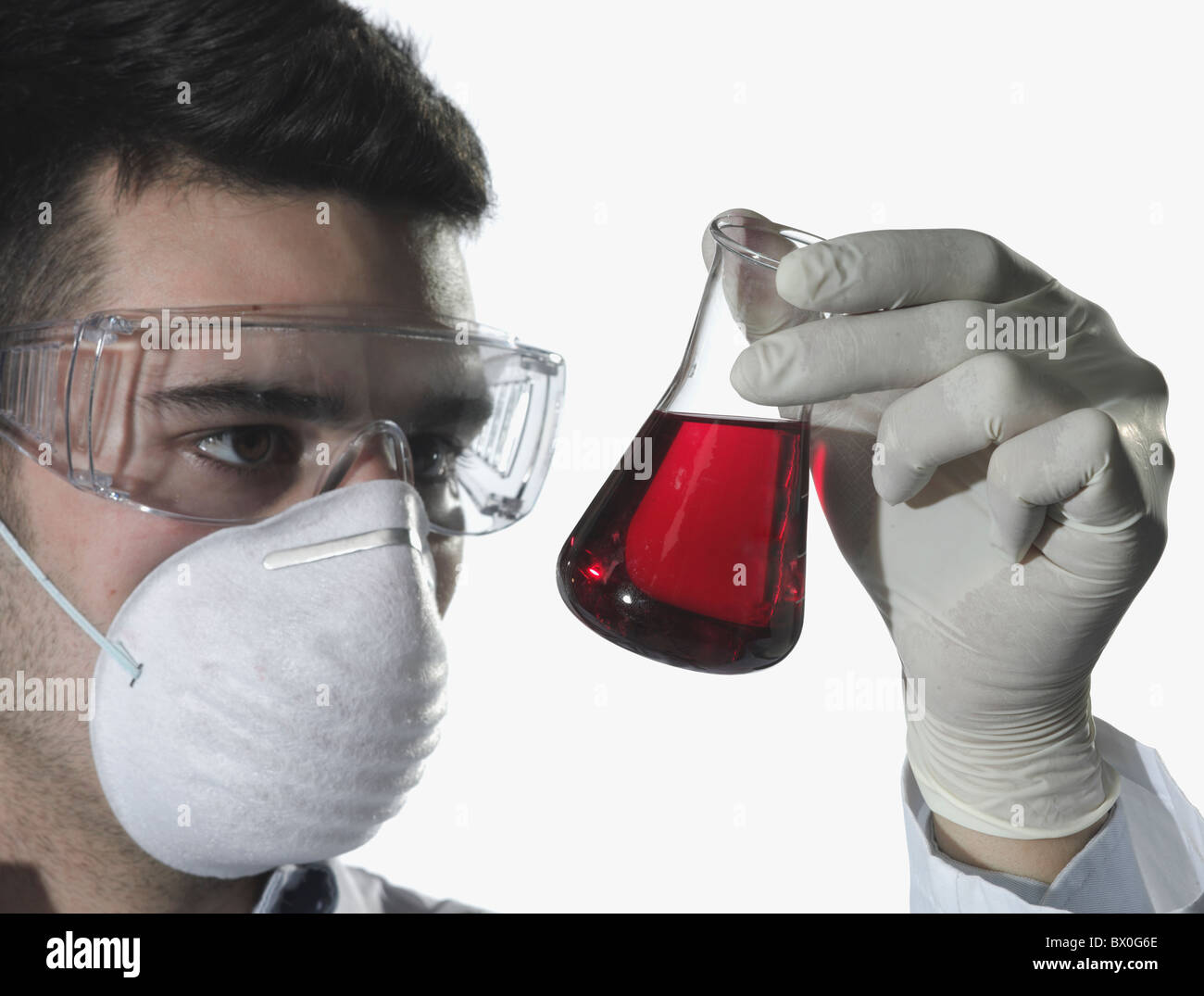 Young man scientist in chemistry Stock Photo - Alamy
