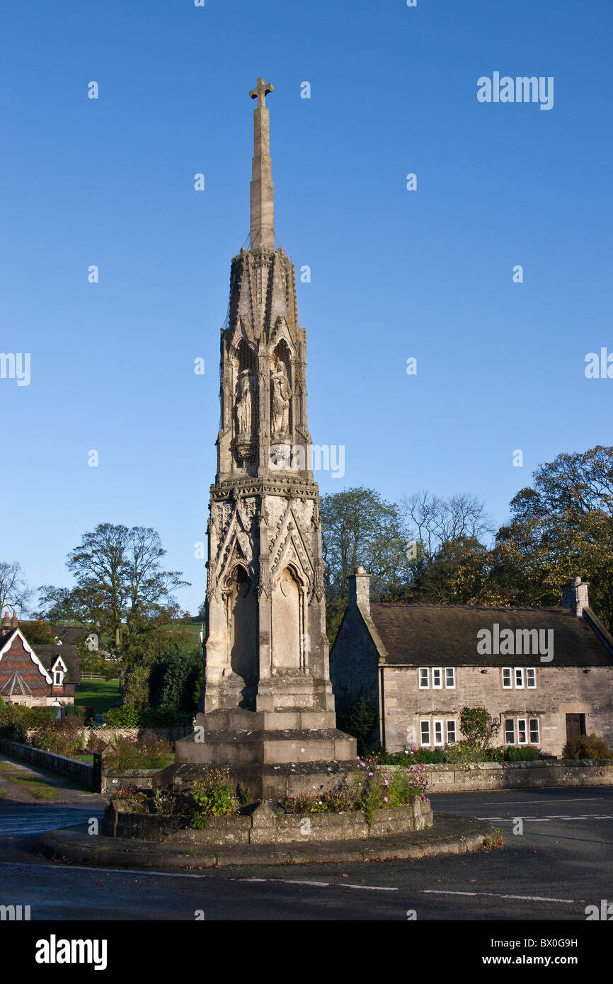 Ilam Cross, Ilam, Peak District National Park, Staffordshire, England ...