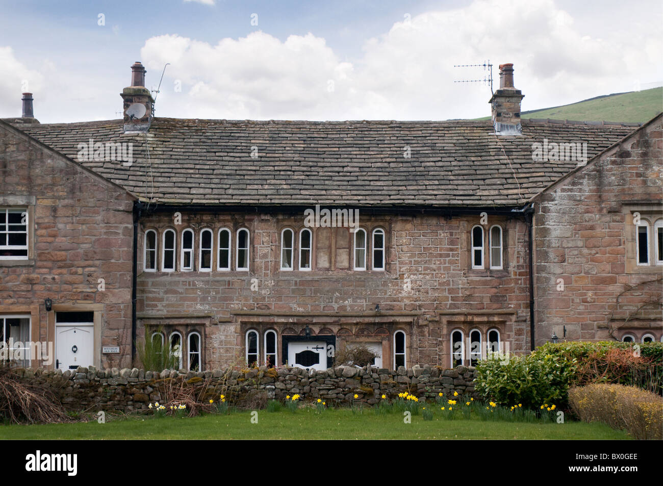 Roughlee Old Hall in Roughlee on Pendle Hill in Lancashire in Northern ...