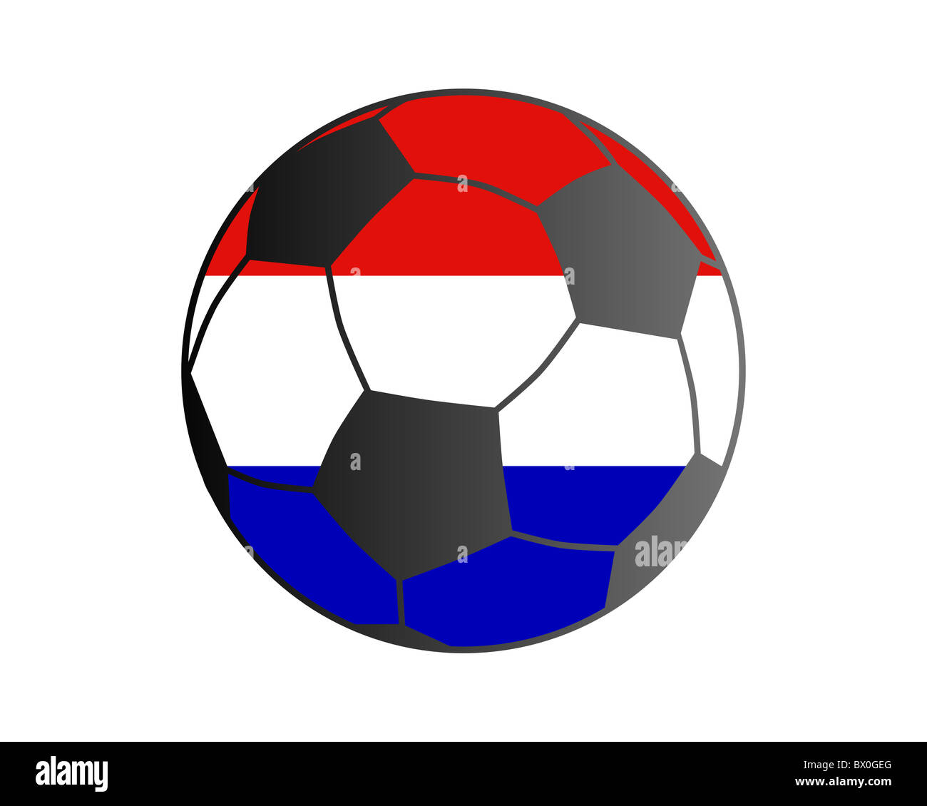 Flag of the Netherlands and soccer ball Stock Photo - Alamy