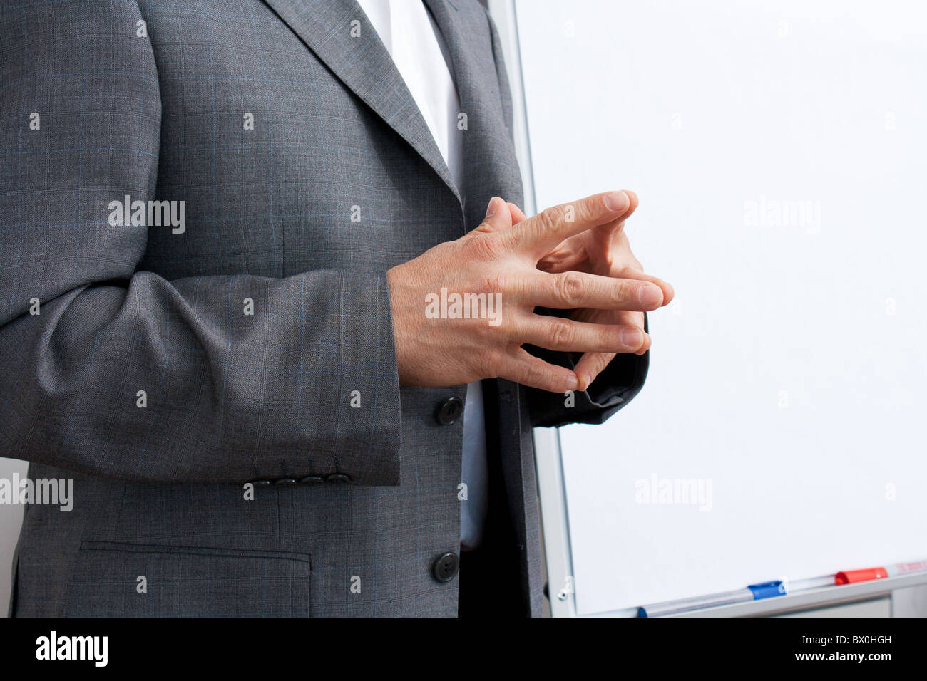 Hands of businessman or teacher gesturing thinking and focusing Stock ...