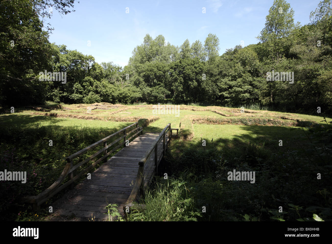 The remains of Penhallam, a Norman fortified, moated manor house and ...
