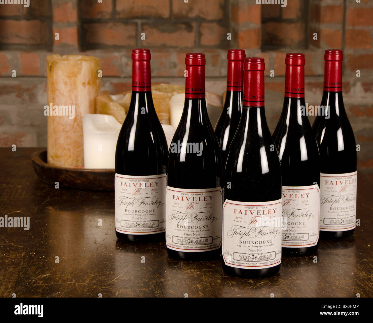 Six bottles in a wine cellar Stock Photo - Alamy