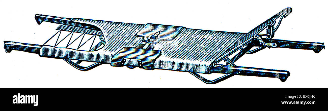 Stretcher Prussian sanitary squad Stock Photo - Alamy