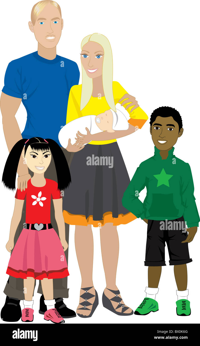 Family Of 7 Clipart