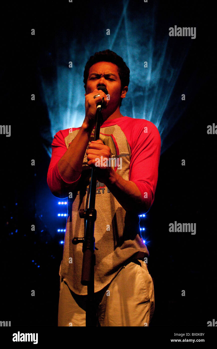 Australian alternative rock band The Temper Trap performing onstage at ...
