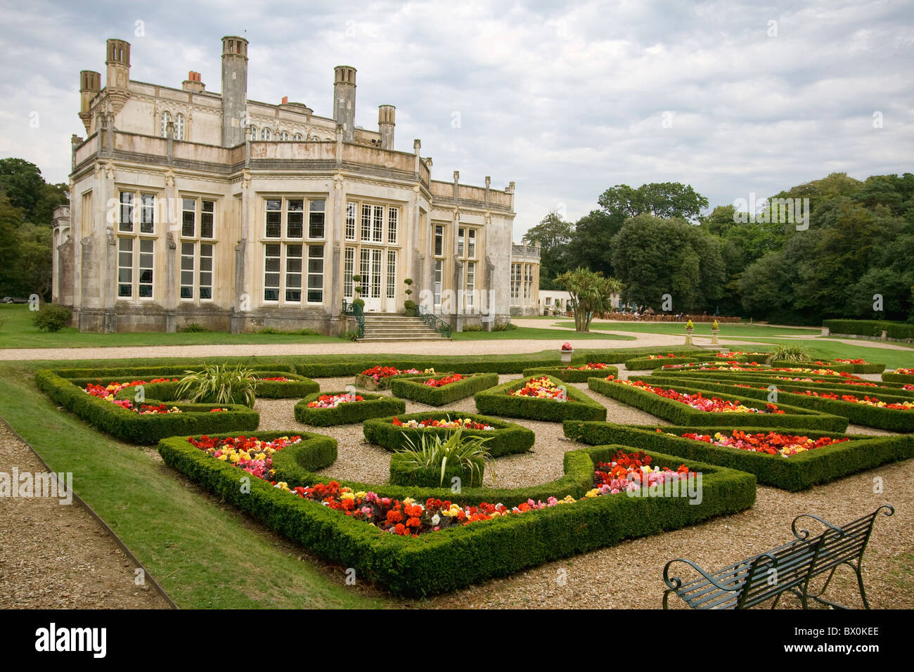 Highcliffe Castle and gardens, Dorset Stock Photo - Alamy
