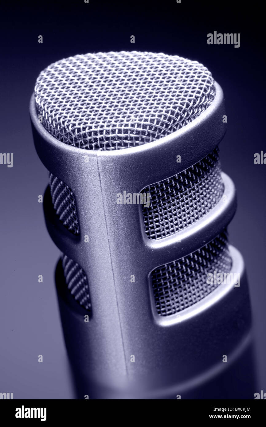close up of a recording microphone Stock Photo - Alamy