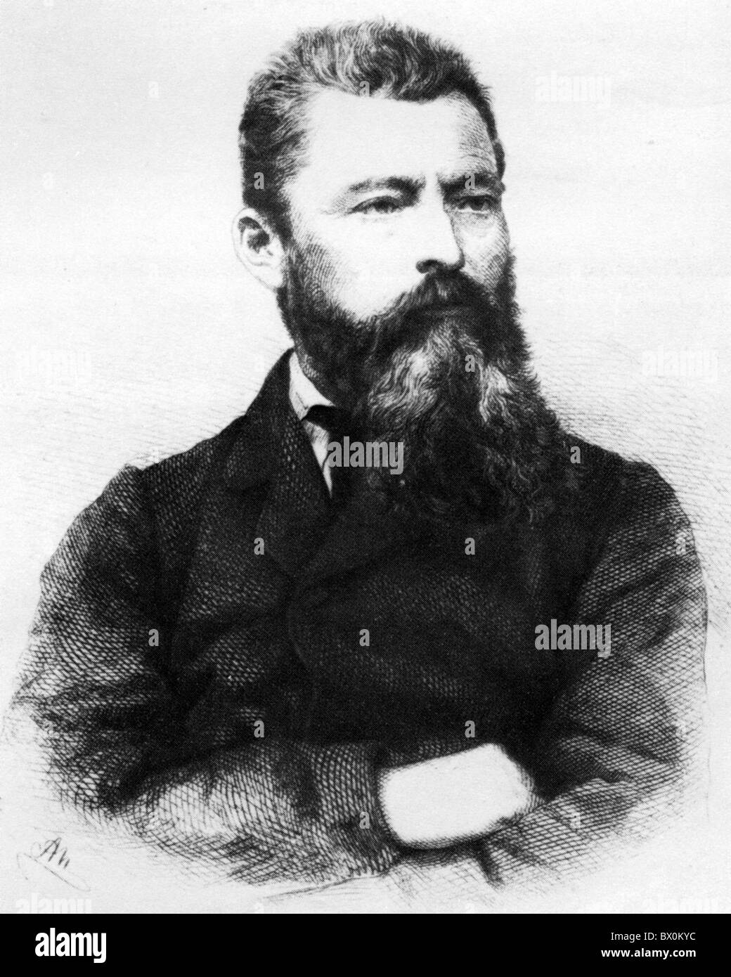 LUDWIG von FEUERBACH (1804-1872) German philospher Stock Photo - Alamy