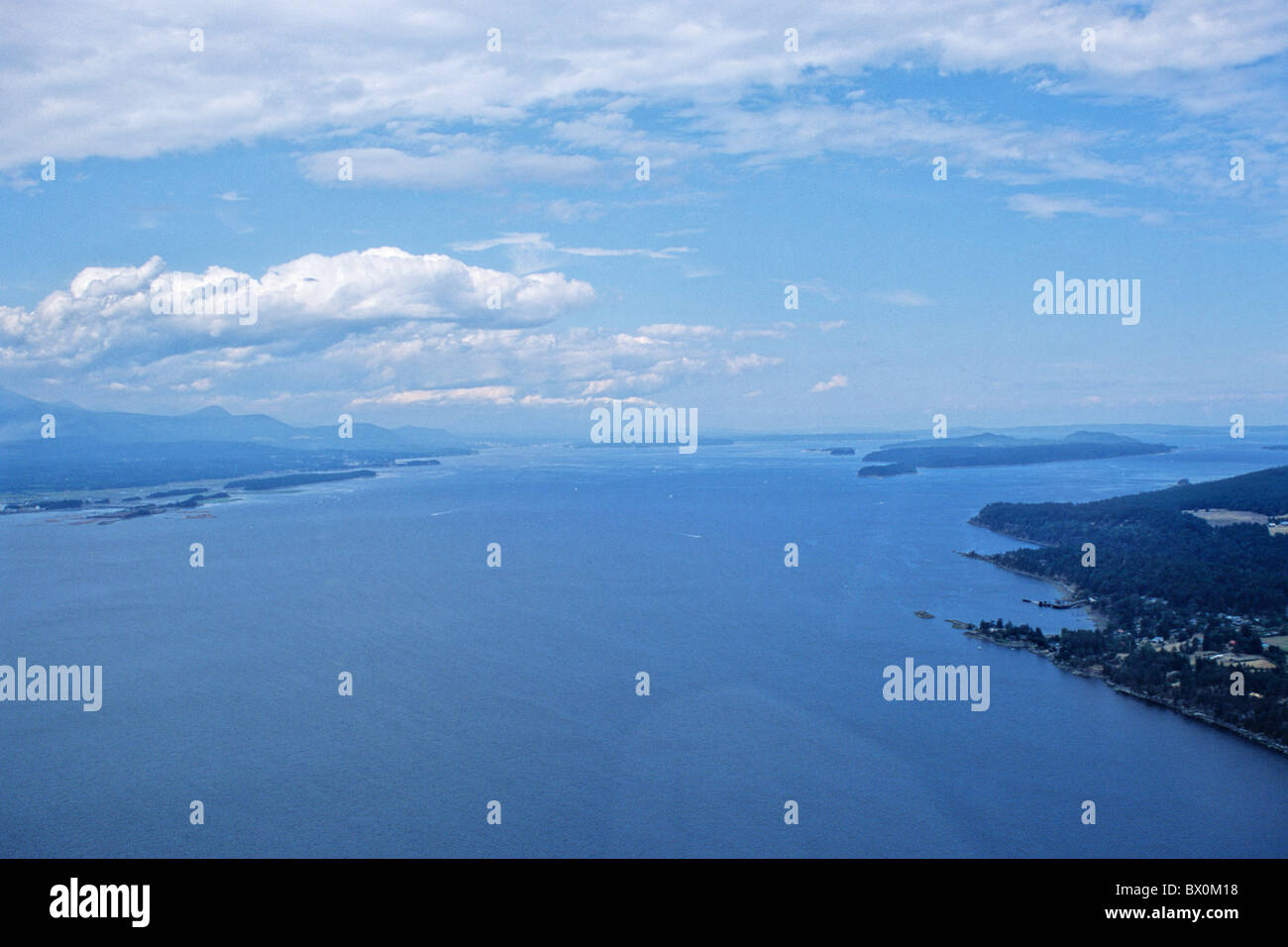 Islands of British Columbia from a plane Stock Photo - Alamy