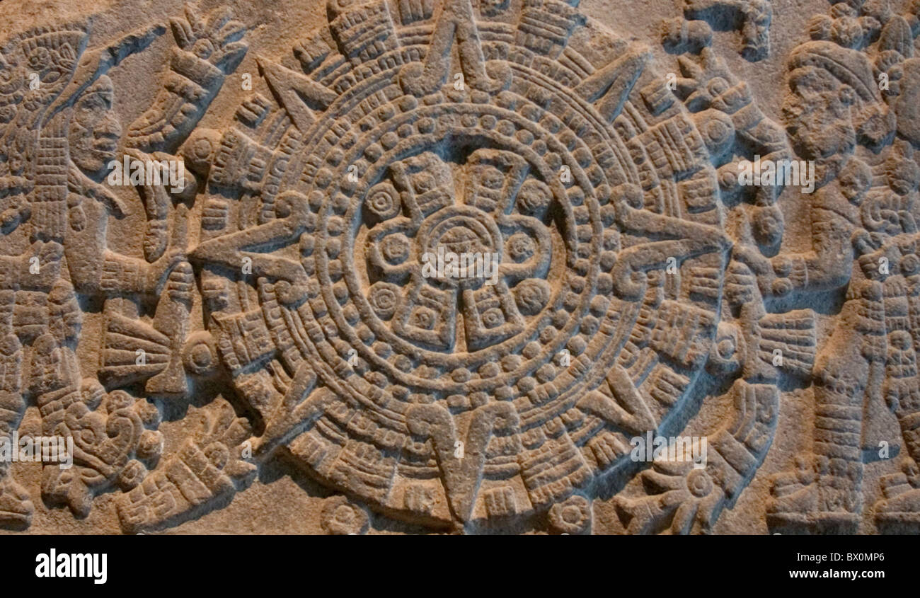 Mexica ( Aztec) Moctezuma's Throne or Teocalli of the Sacred War in the ...