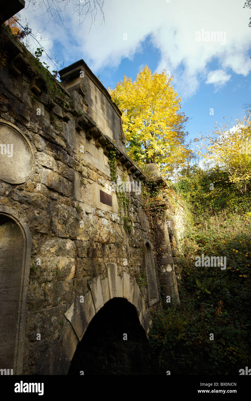 Sapperton Tunnel Coates Gloucestershire UK Cotswold Canal Portal Stock ...