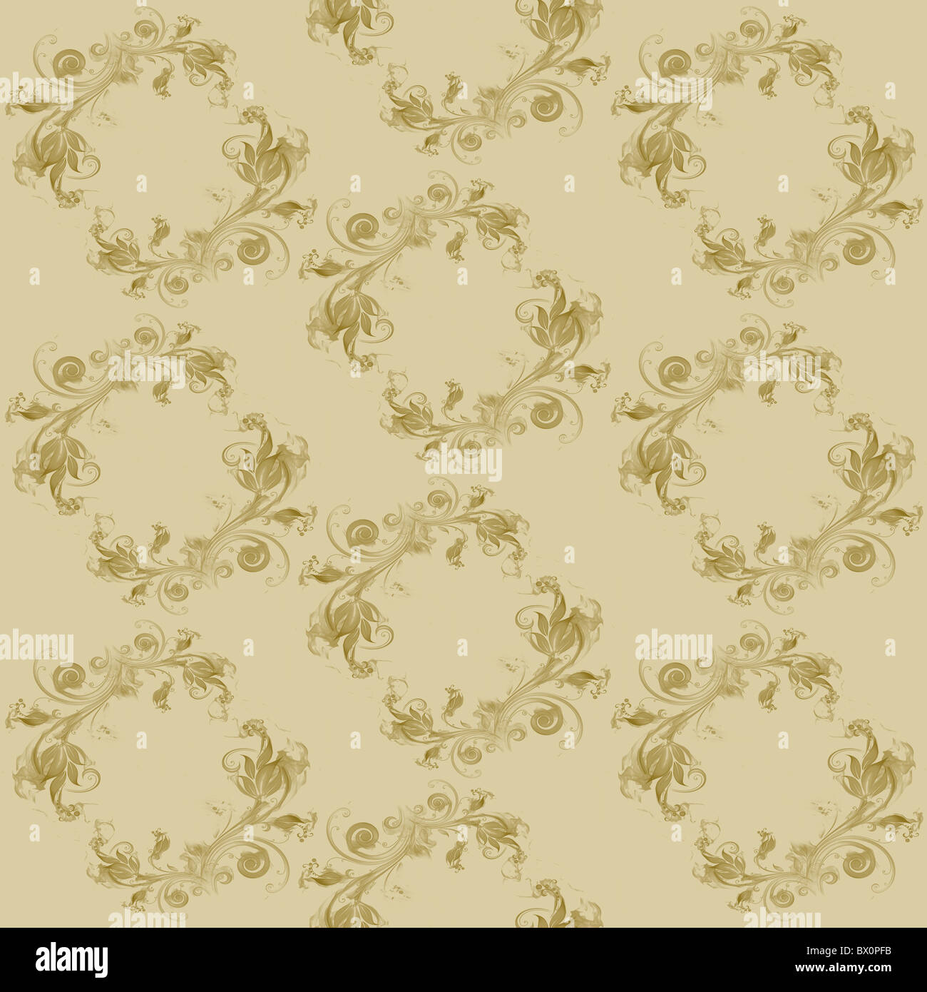 Seamless wallpaper of classic floral pattern Stock Photo - Alamy
