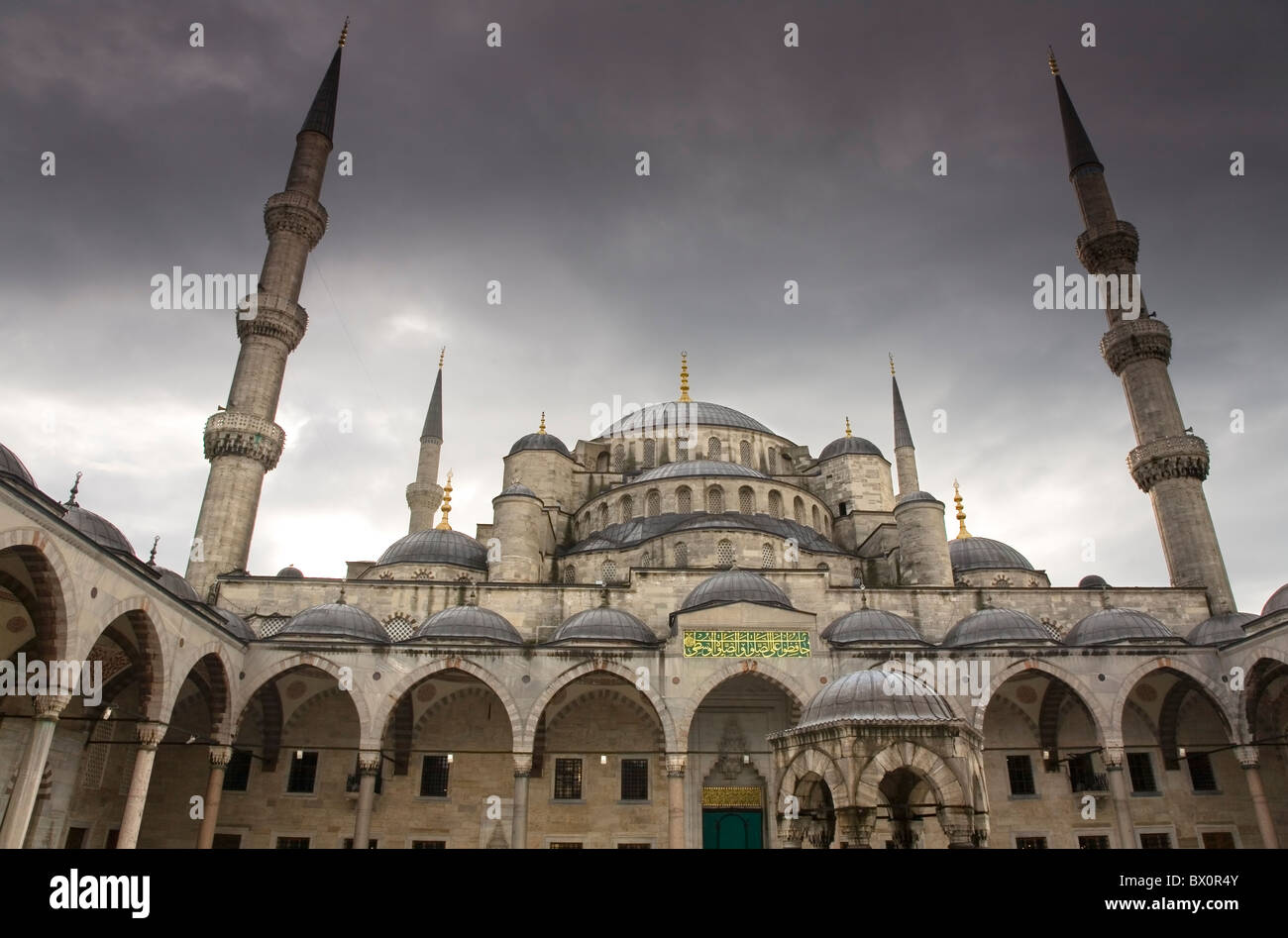 Blue Mosque or Sultan Ahmed Mosque. Exterior view. Istanbul, Turkey ...