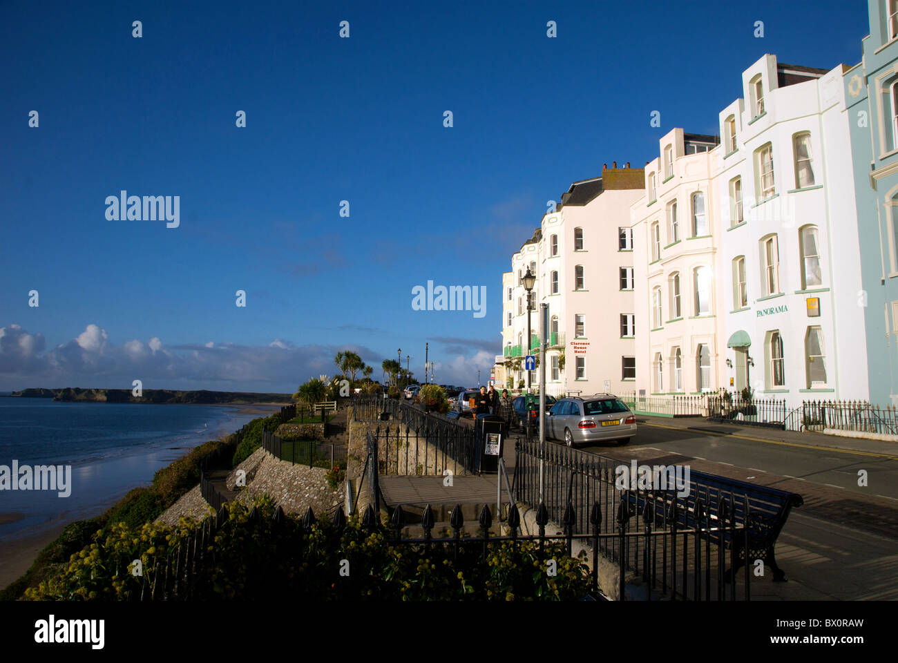 Tenby Pembrokeshire Wales UK Sea Front Esplanade Stock Photo - Alamy
