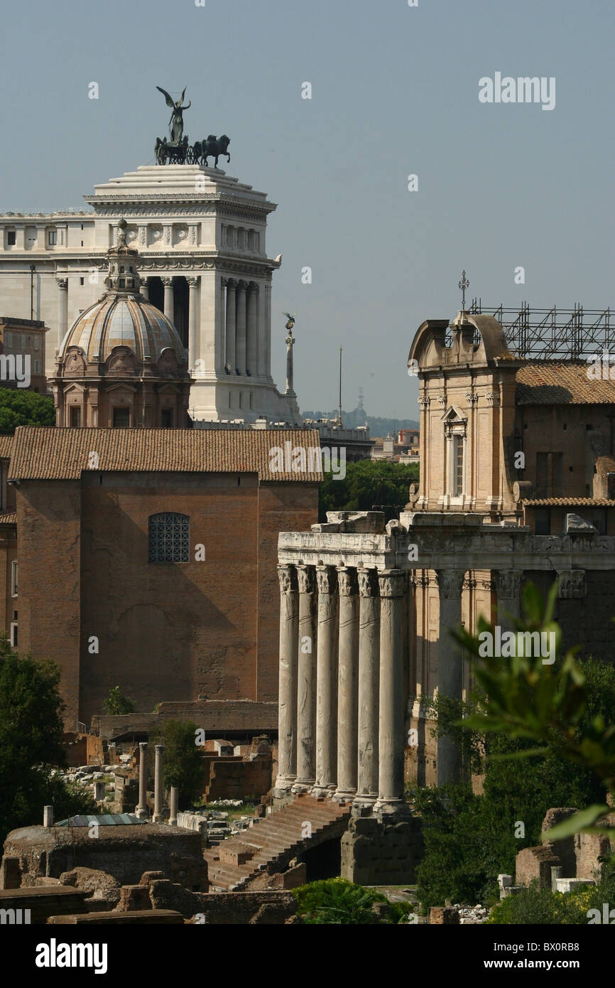 the center of ancient rome - Forum Romanum in Rome, Roma, Italy Stock ...