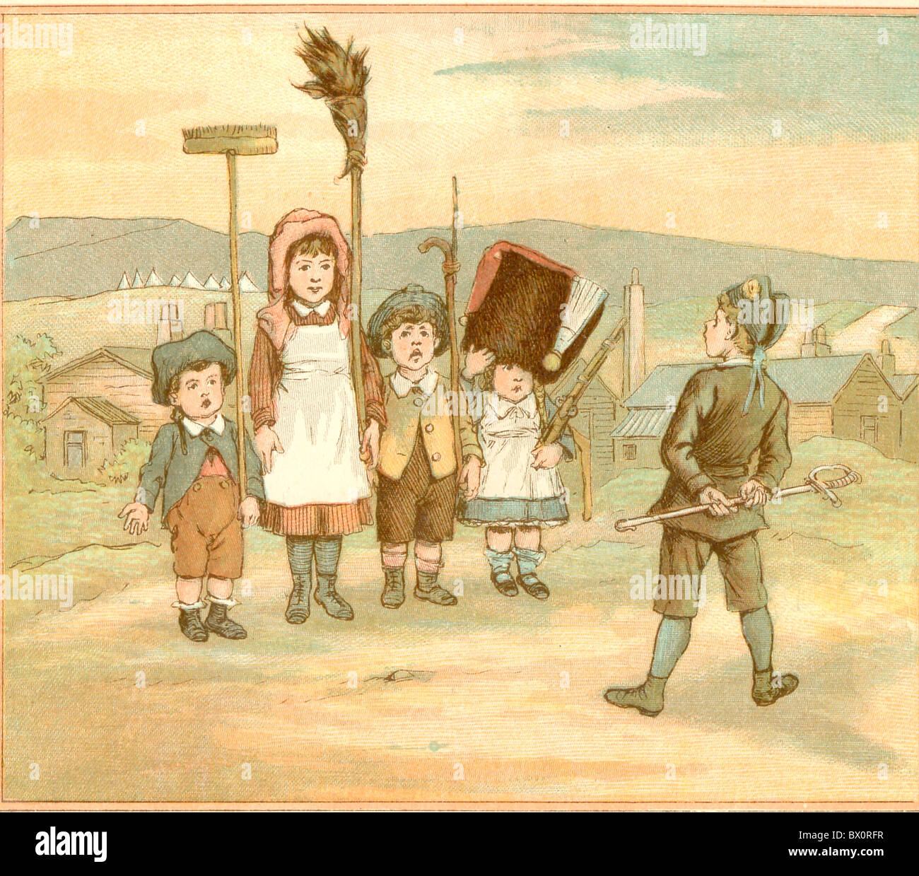 Victorian children illustration hi-res stock photography and images - Alamy