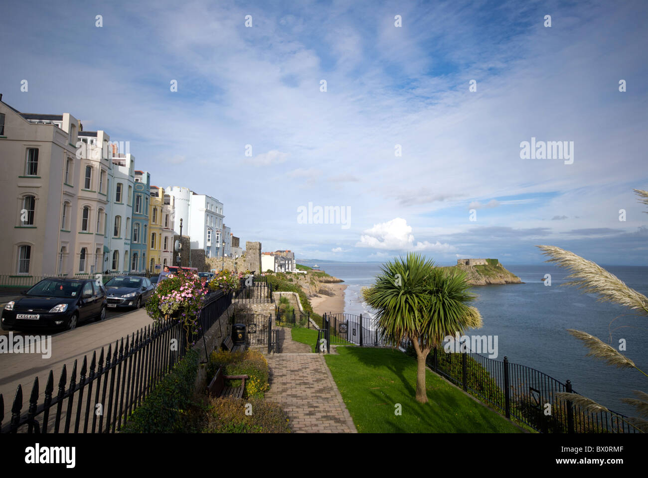 Tenby Pembrokeshire Wales UK Sea Front Esplanade Stock Photo - Alamy