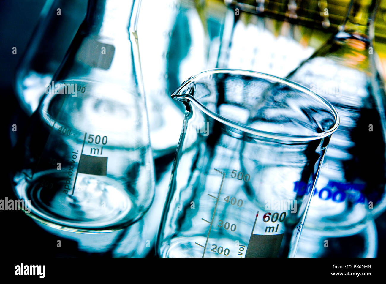 vase and flask in laboratory Stock Photo - Alamy