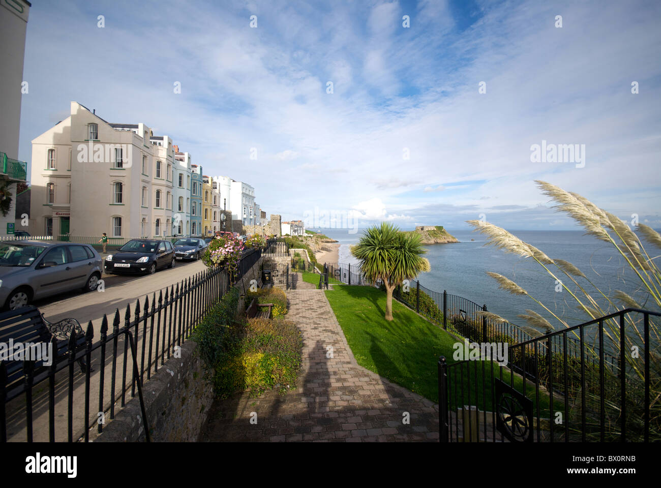 Tenby Pembrokeshire Wales UK Sea Front Esplanade Stock Photo - Alamy