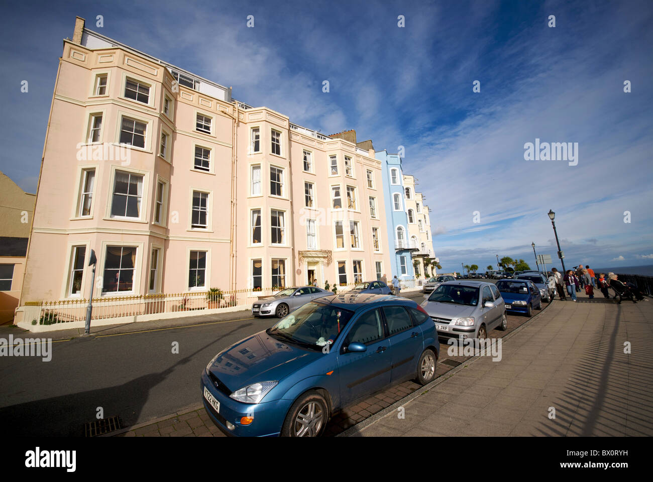 Tenby Pembrokeshire Wales UK Sea Front Esplanade Stock Photo - Alamy