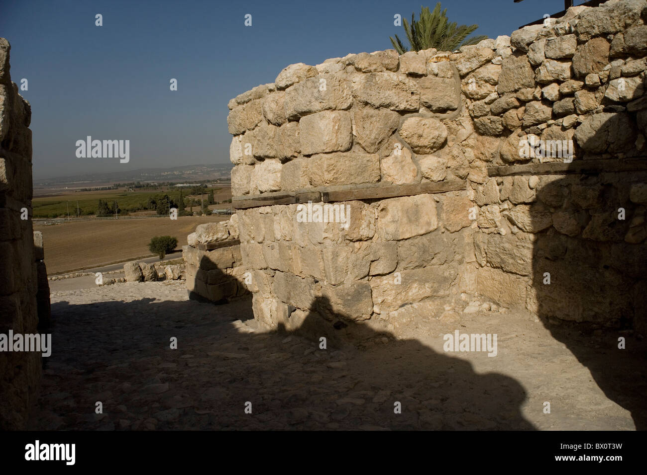 The city gate of the ancient city of Megiddo or Armageddon a National ...