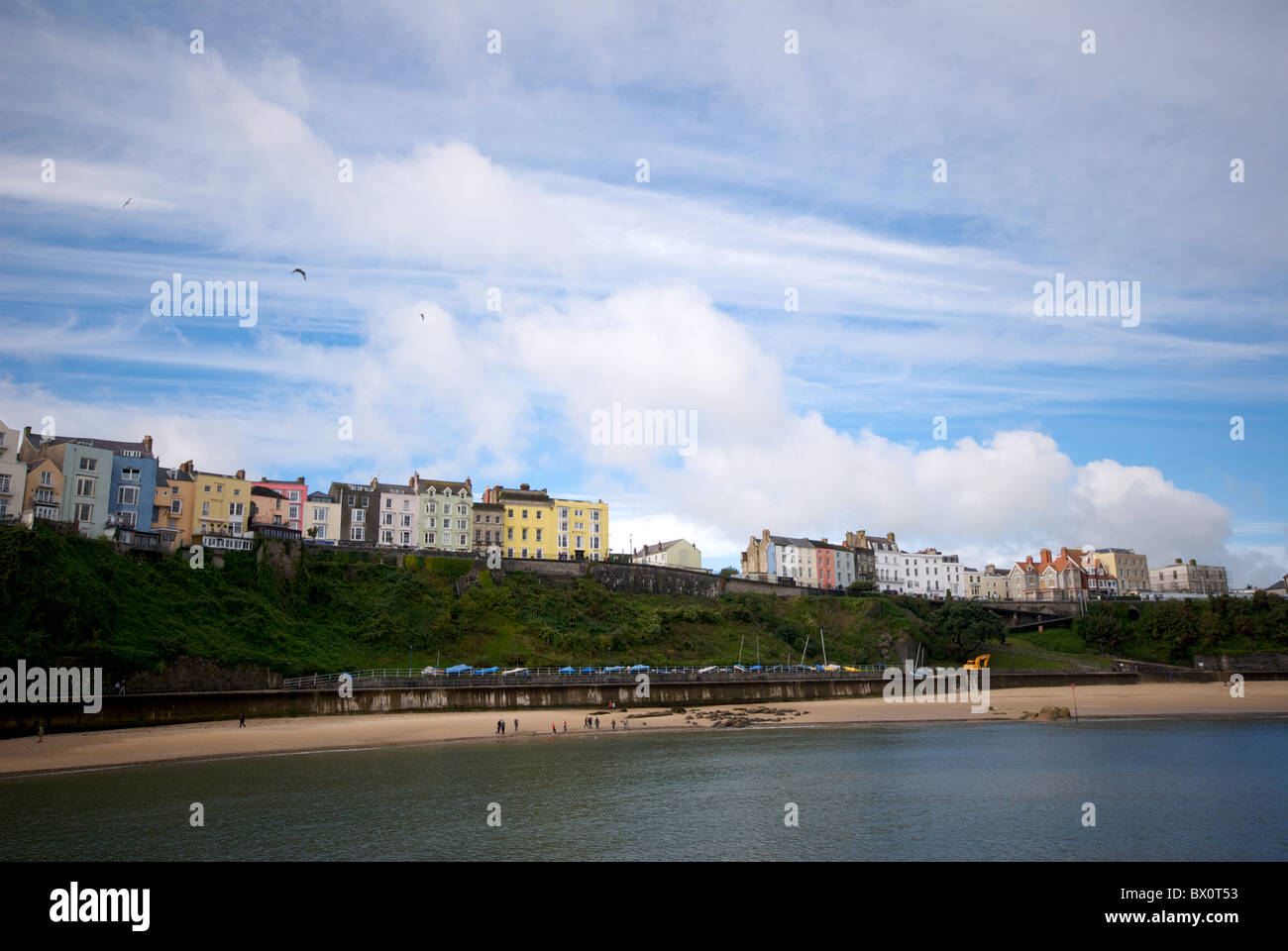 Tenby Pembrokeshire Wales UK Sea Front Esplanade Stock Photo - Alamy