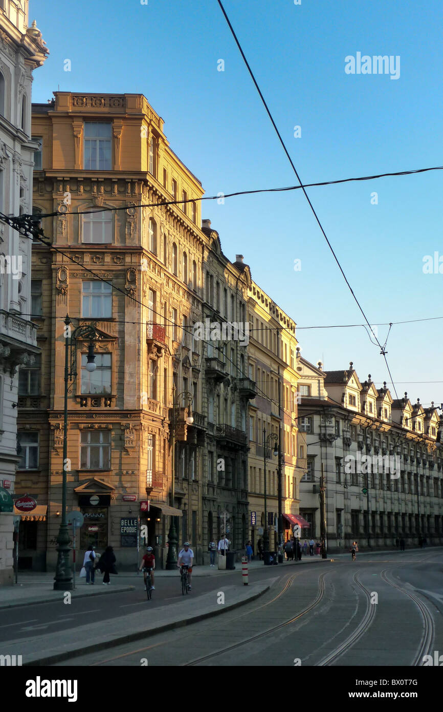 Architecture and the Streets of Prague, Czech Republic Stock Photo - Alamy