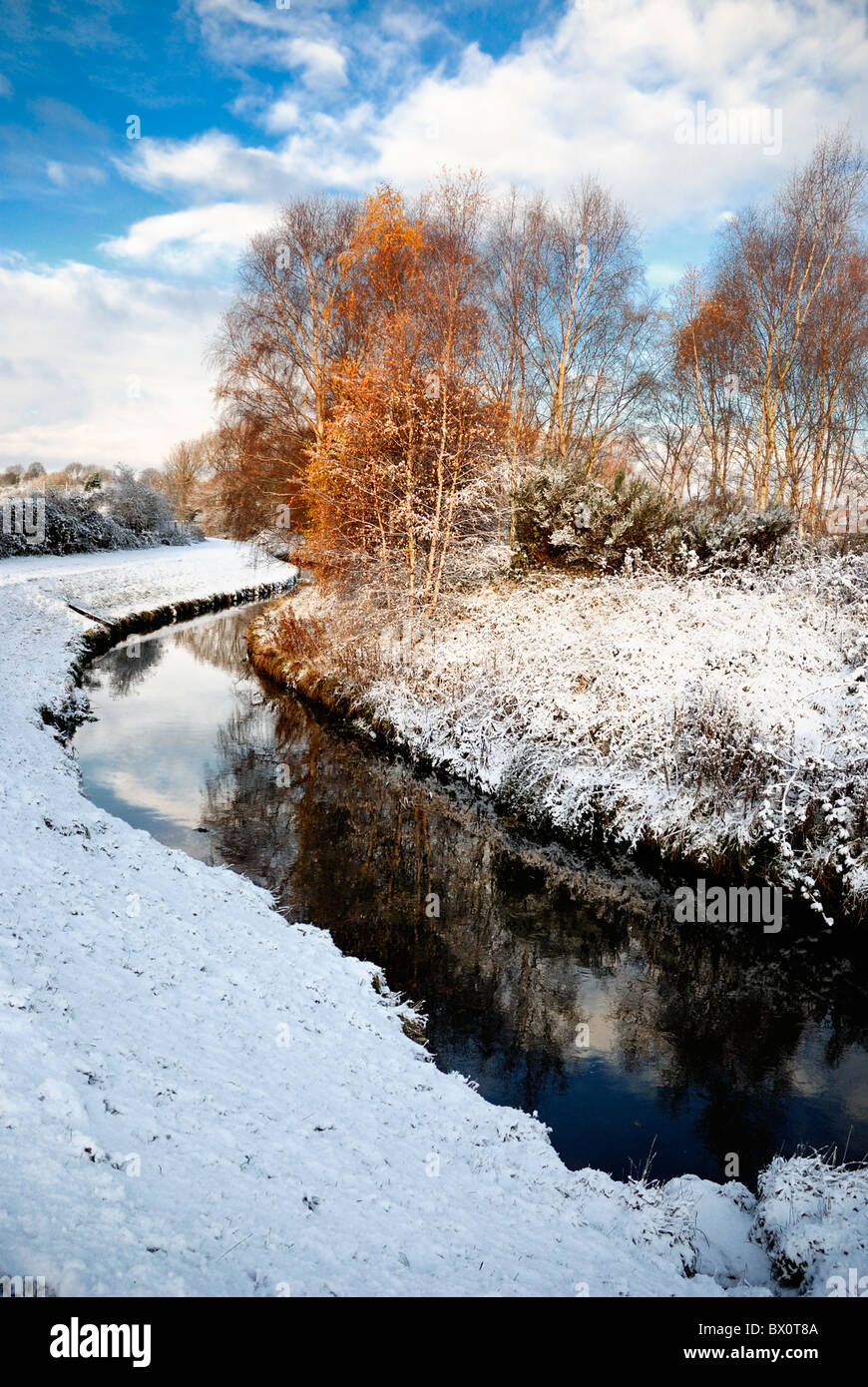 winter snow scene england uk Stock Photo - Alamy